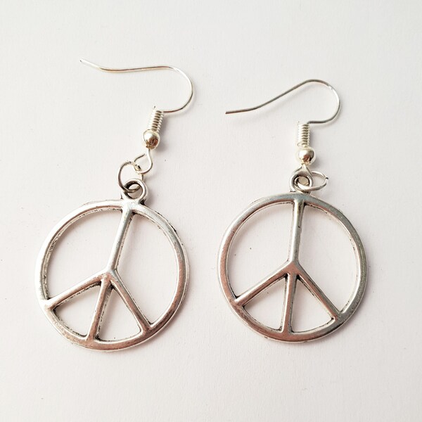 Peace Earrings - Etsy