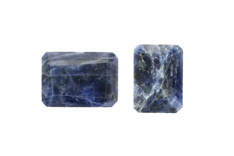 SALE Sodalite Gemstone Rectangle Cut 7x11mm 13x18mm Gemstone ...
