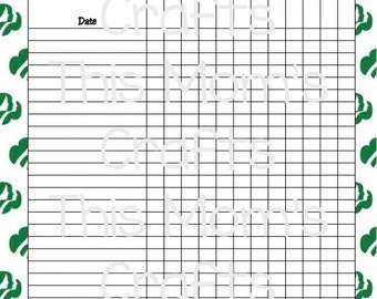 Troop Meeting Attendance and Dues Tracker - Etsy