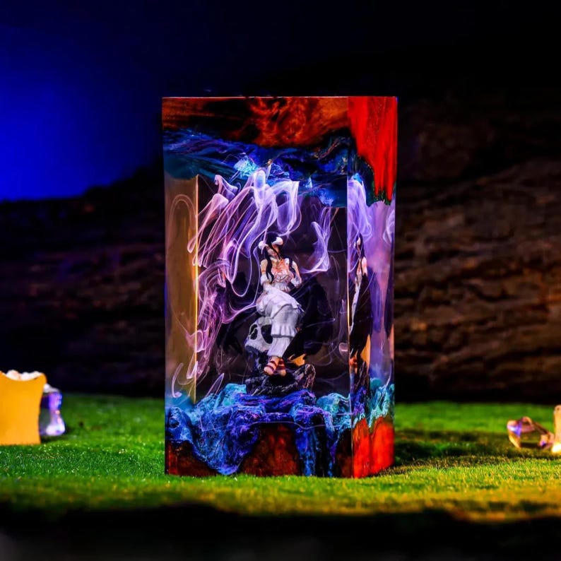Overlord Albedo Resin Lamp, LED Movie Night Light, Premium Handcrafted ...