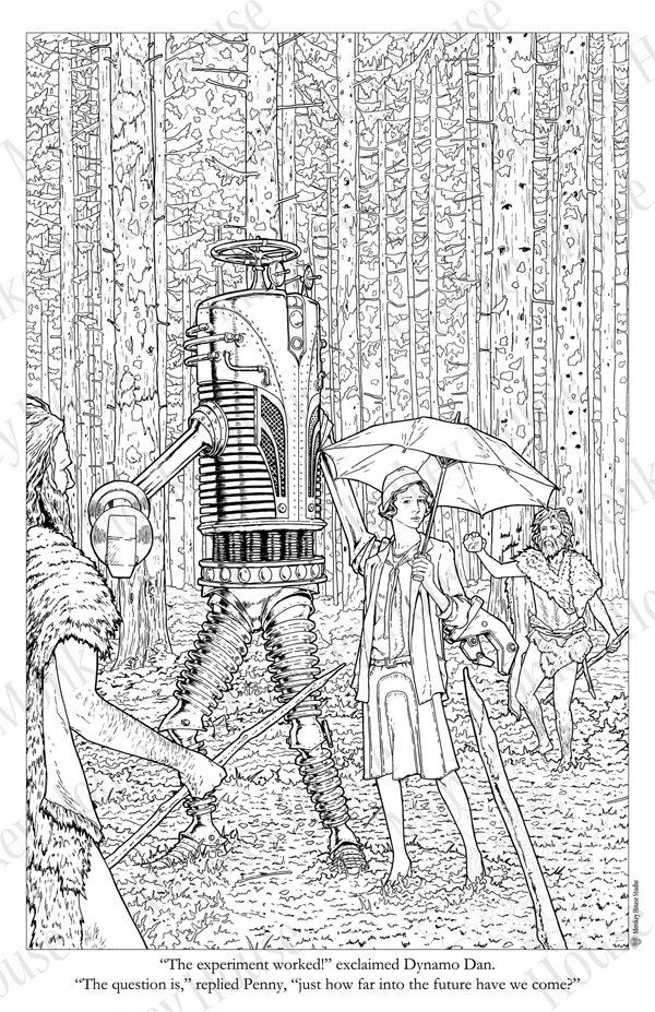 Coloring Page the Uncanny Collective and the Case of - Etsy