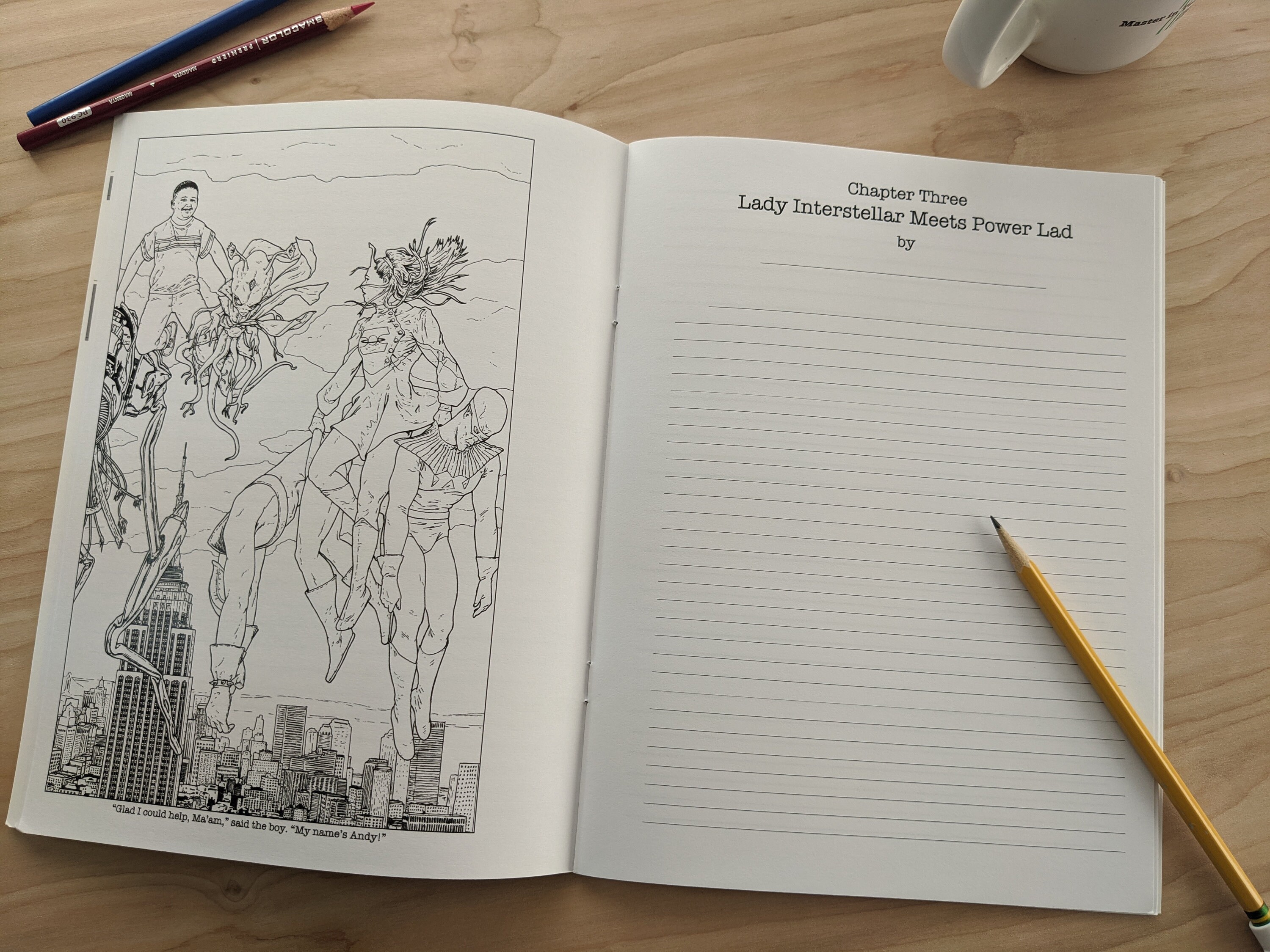 Retro Sci-fi Coloring Book Tales of the Incompletely Peculiar - Etsy