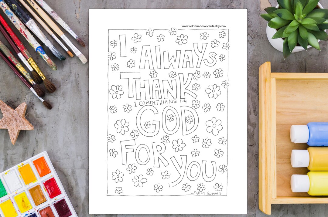 Digital Download "i Always Thank God for You" - Etsy