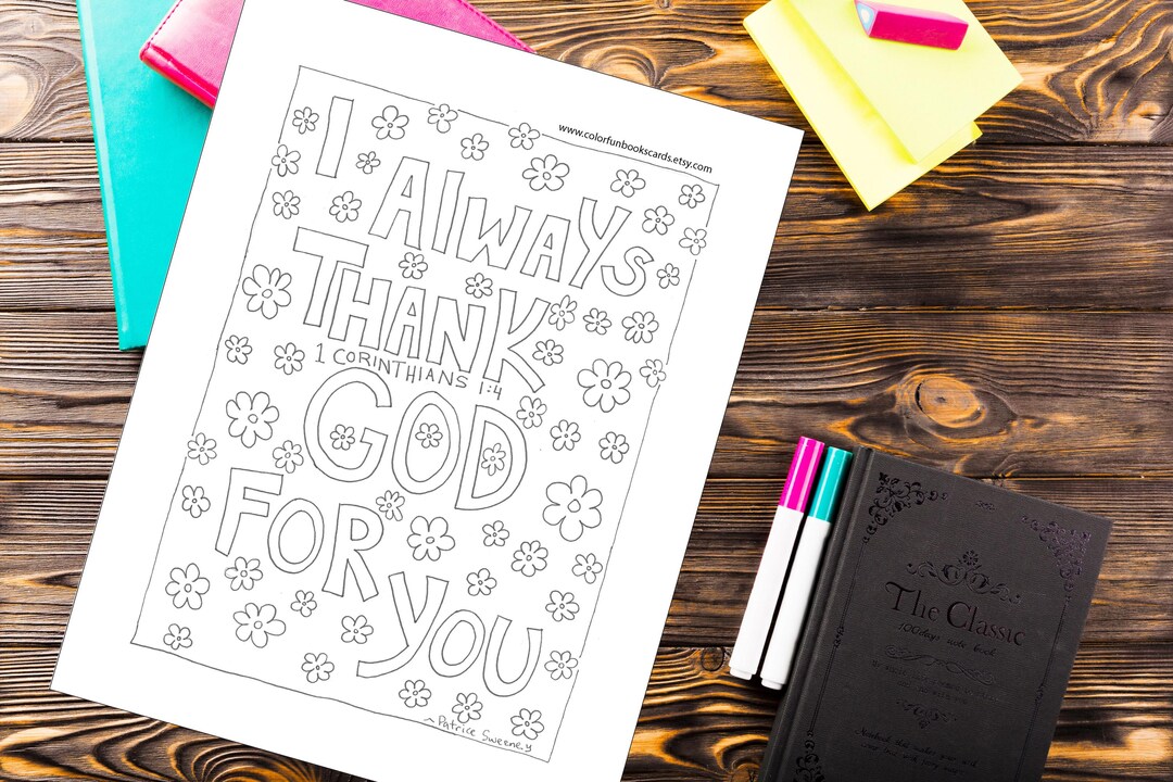 Digital Download "i Always Thank God for You" - Etsy