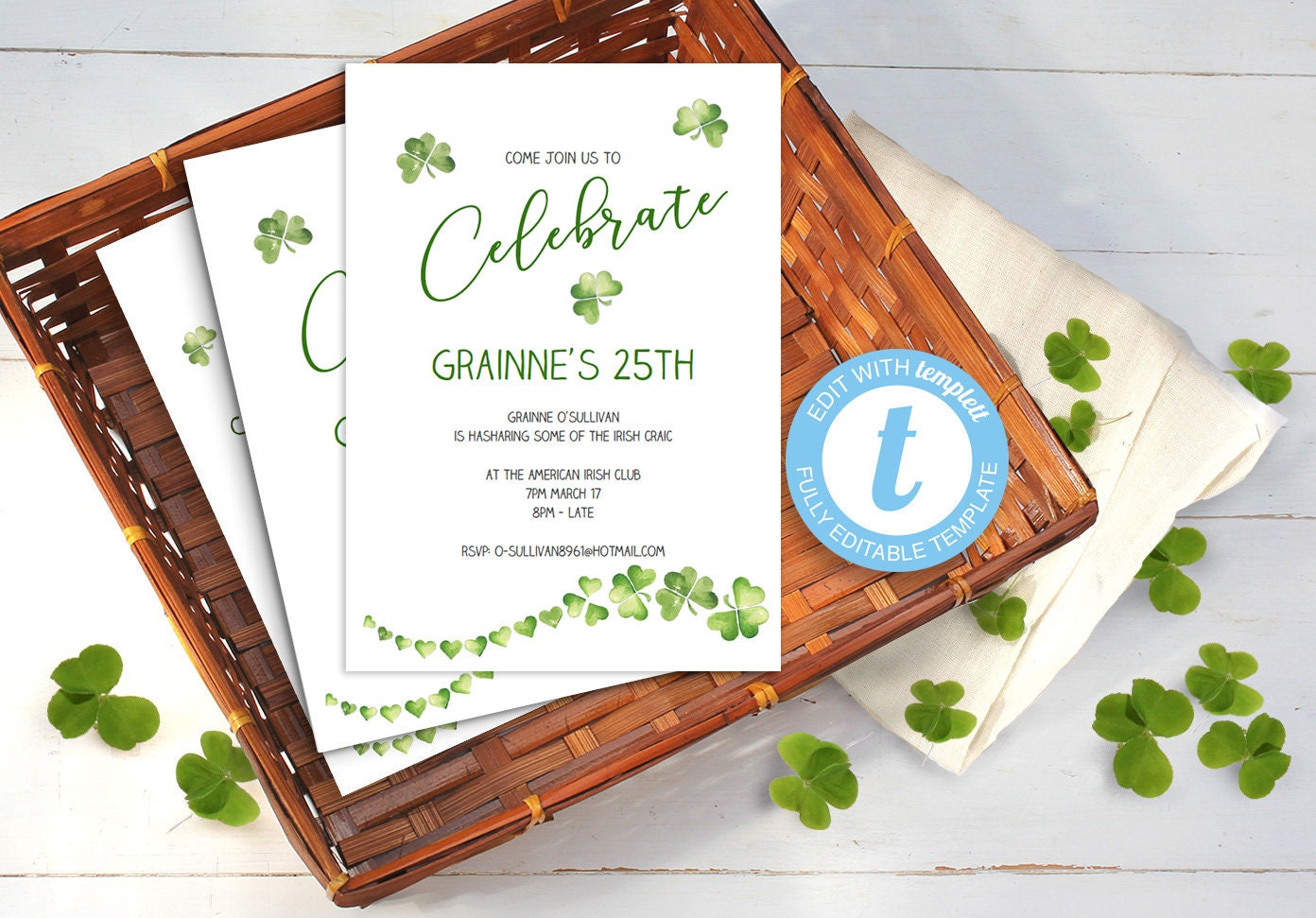 Irish Feast Invitations