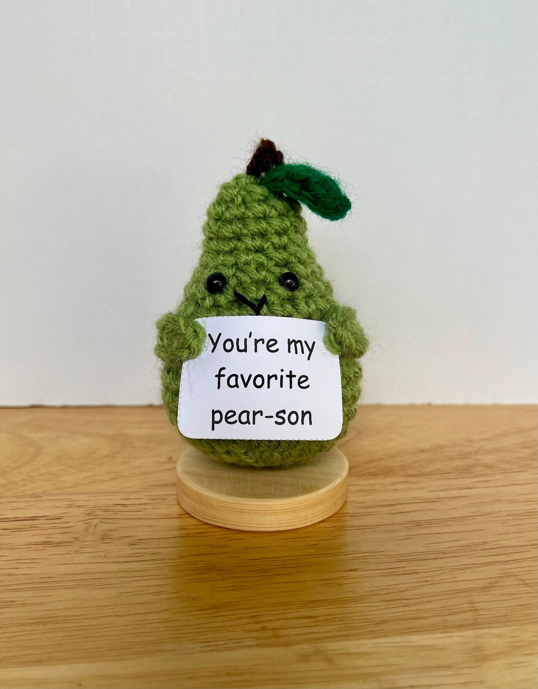 Emotional Support Pear: Handmade Crochet Desk Buddy - Etsy