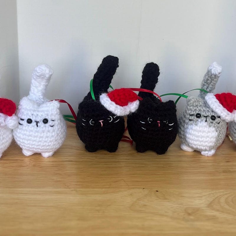 Grey White Cat Crochet - Etsy