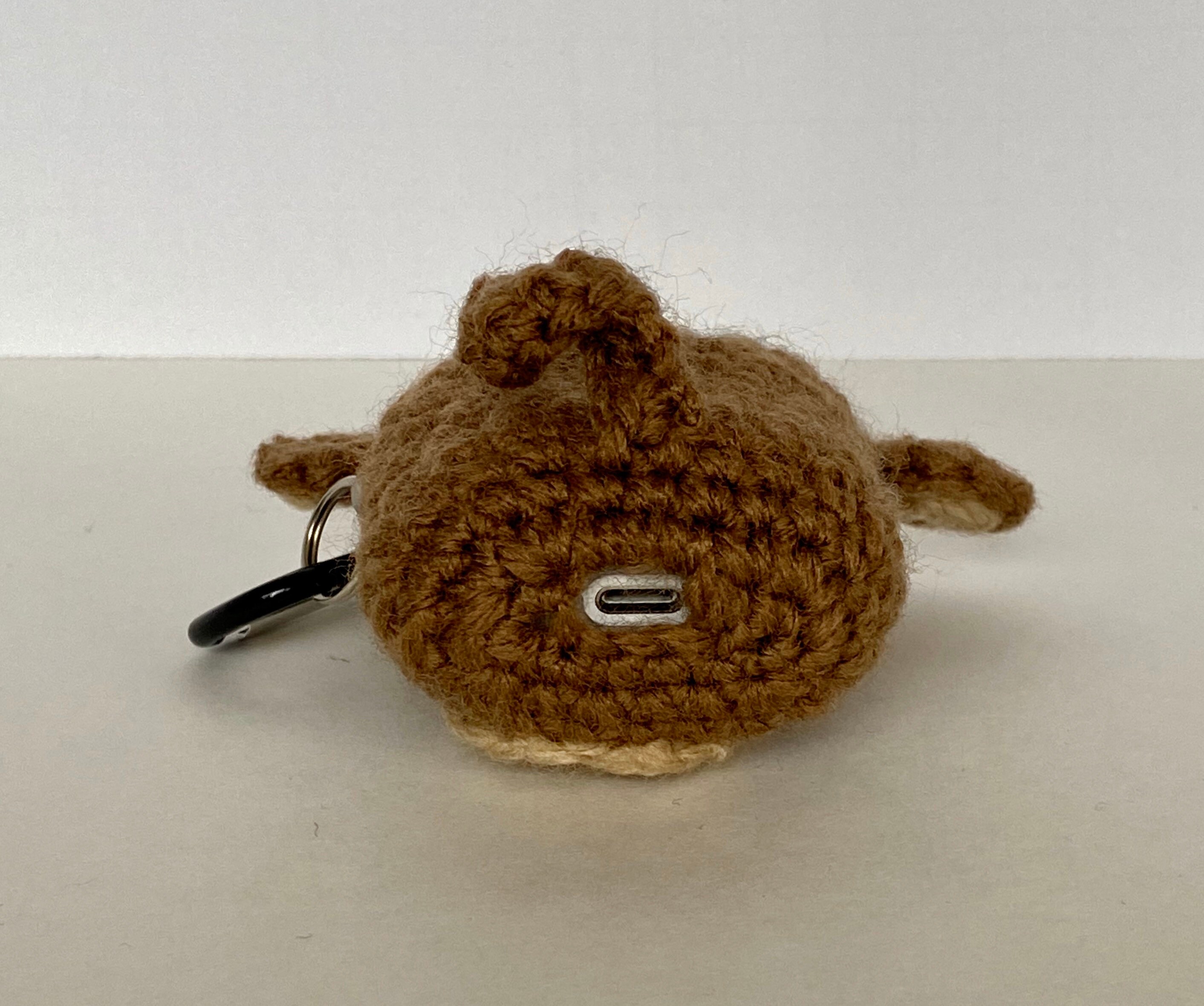 Crochet Monkey Airpod Case Knitted Airpod Case Keychain - Etsy