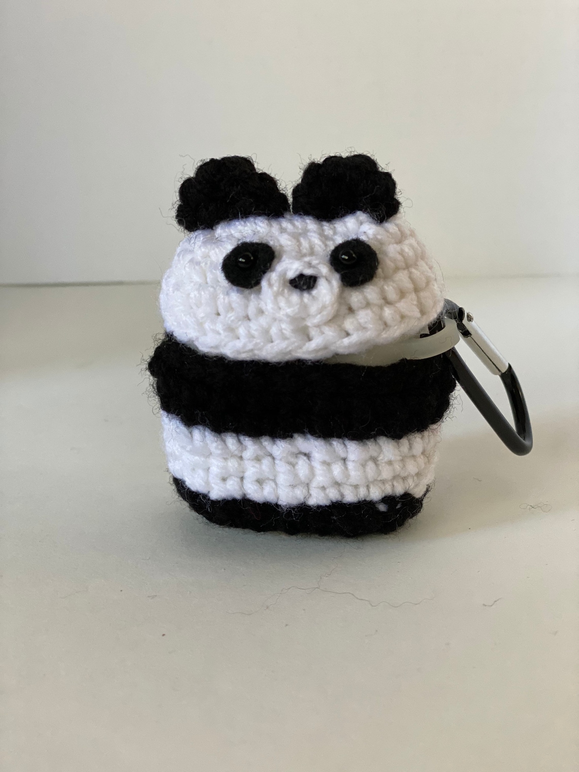 Crochet Panda Bear Airpod Case Knitted Airpod Case Keychain - Etsy