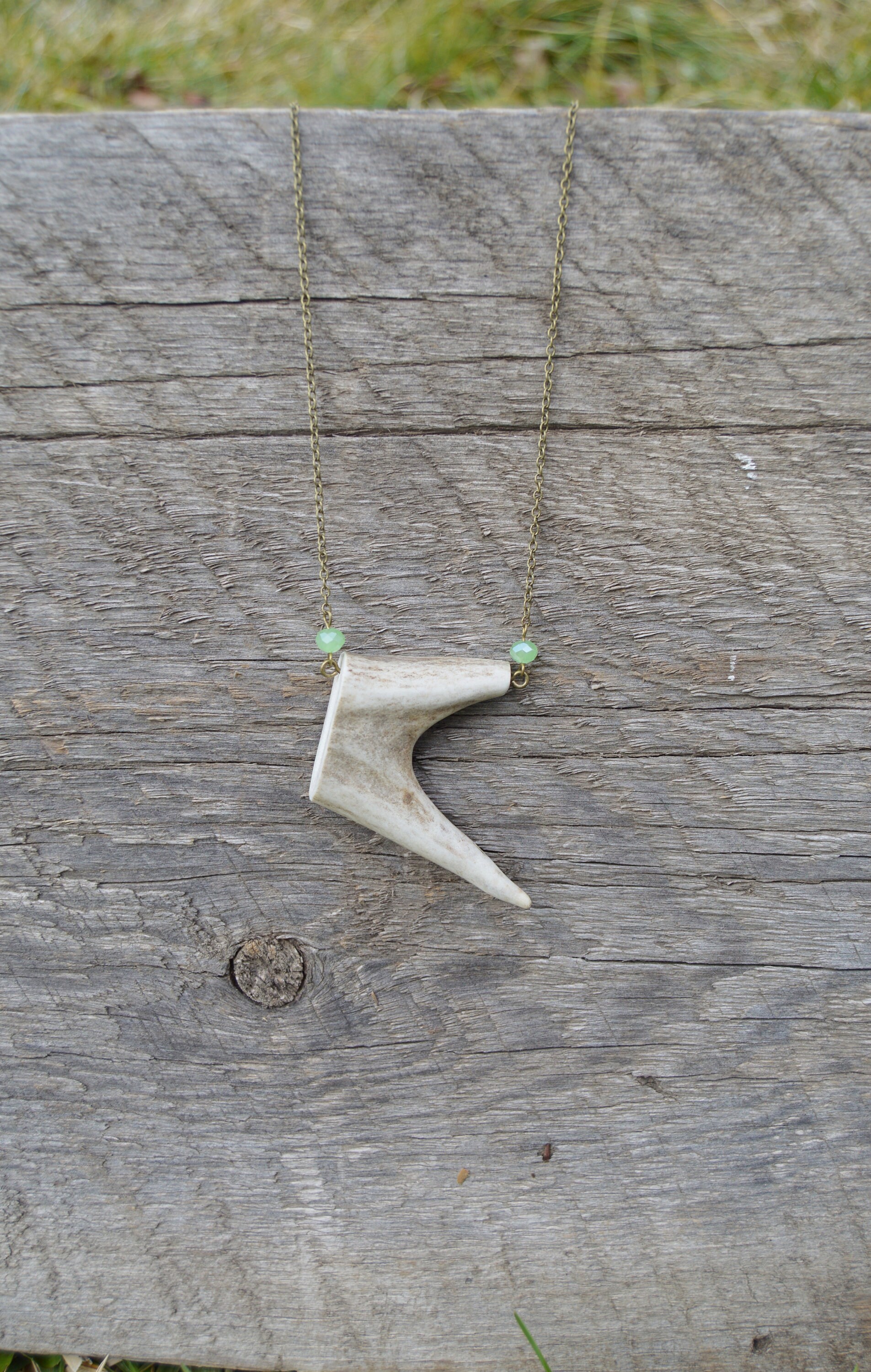 Deer Antler Necklace, Real Antler Jewelry, Antler Tip Necklace - Etsy