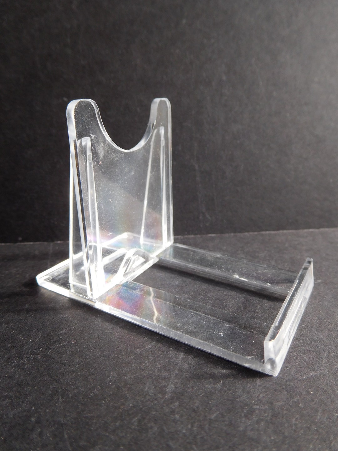Small 2 Part Clear Perspex Display Stands Choice of 1 or 3 for Agate ...
