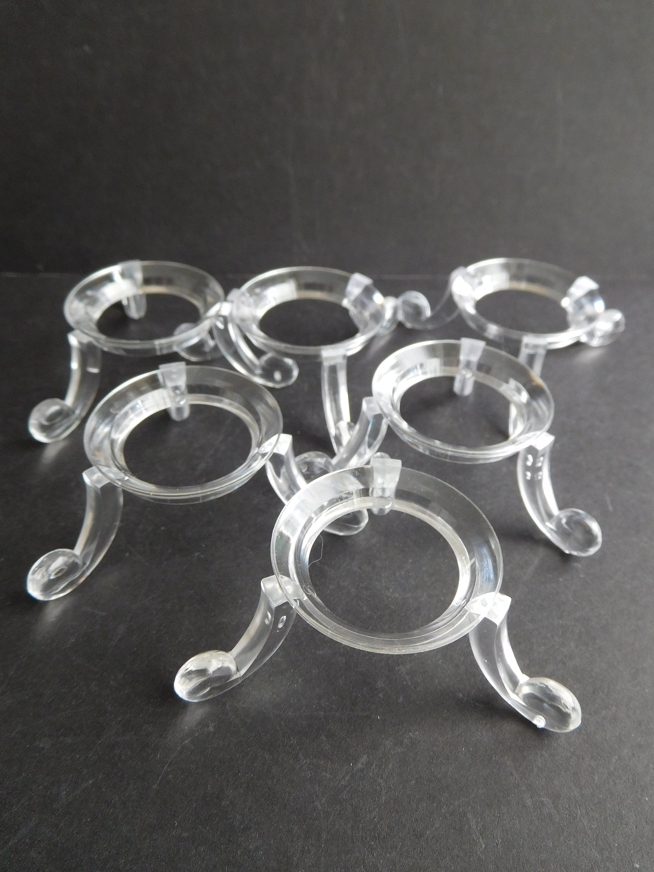 Pack Of 10 Or 25 Clear Perspex Display Stands 3 Legged For - Etsy.de