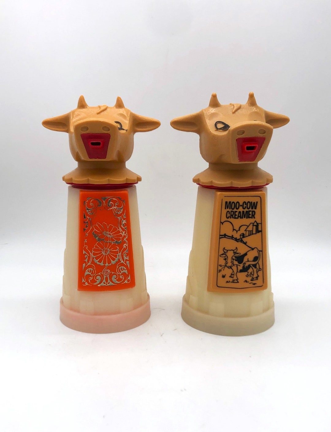 Moo-cow Creamer by Whirley Industries 1970s Pair of Plastic Creamers - Etsy