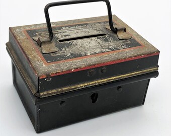 Antique Metal Box - Etsy