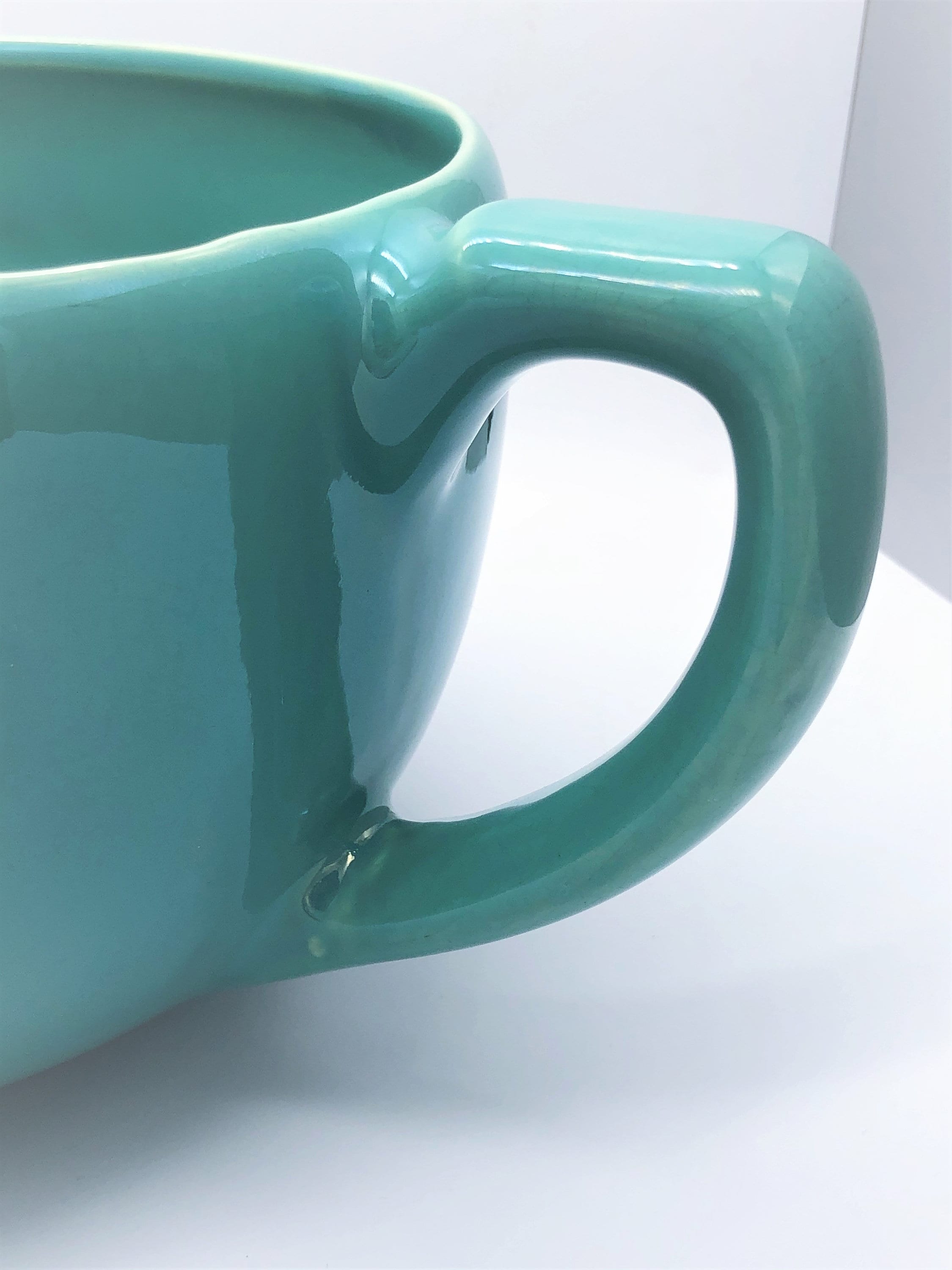 Coors Pottery Rosebud Design 12 Inches Teal Green Batter Bowl With ...