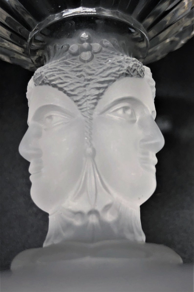 Antique George Duncan & Sons Three Faced Glass Creamer Frosted - Etsy