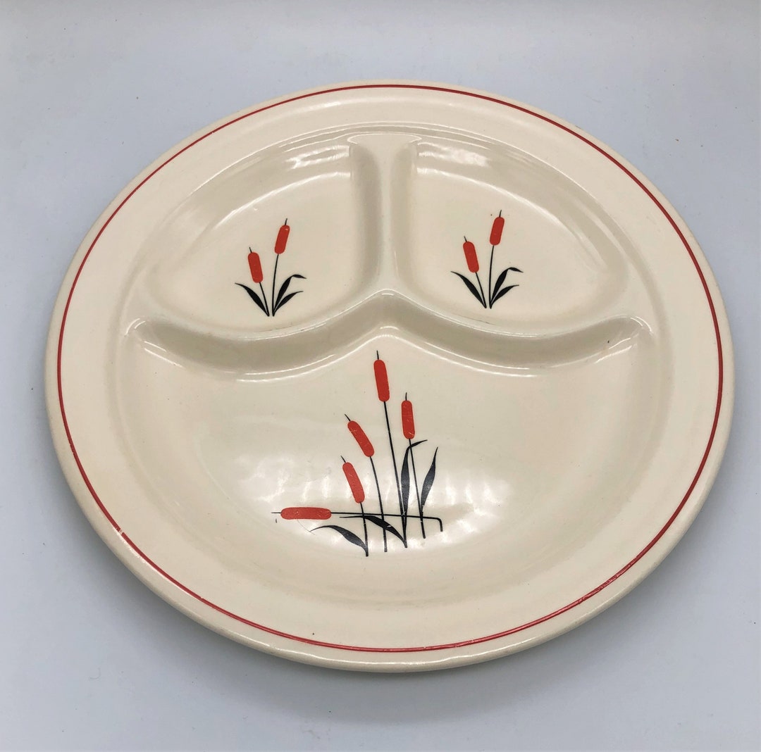 Universal Sears and Roebuck Cattails Divided Dinner Dish Set of 6 - Etsy