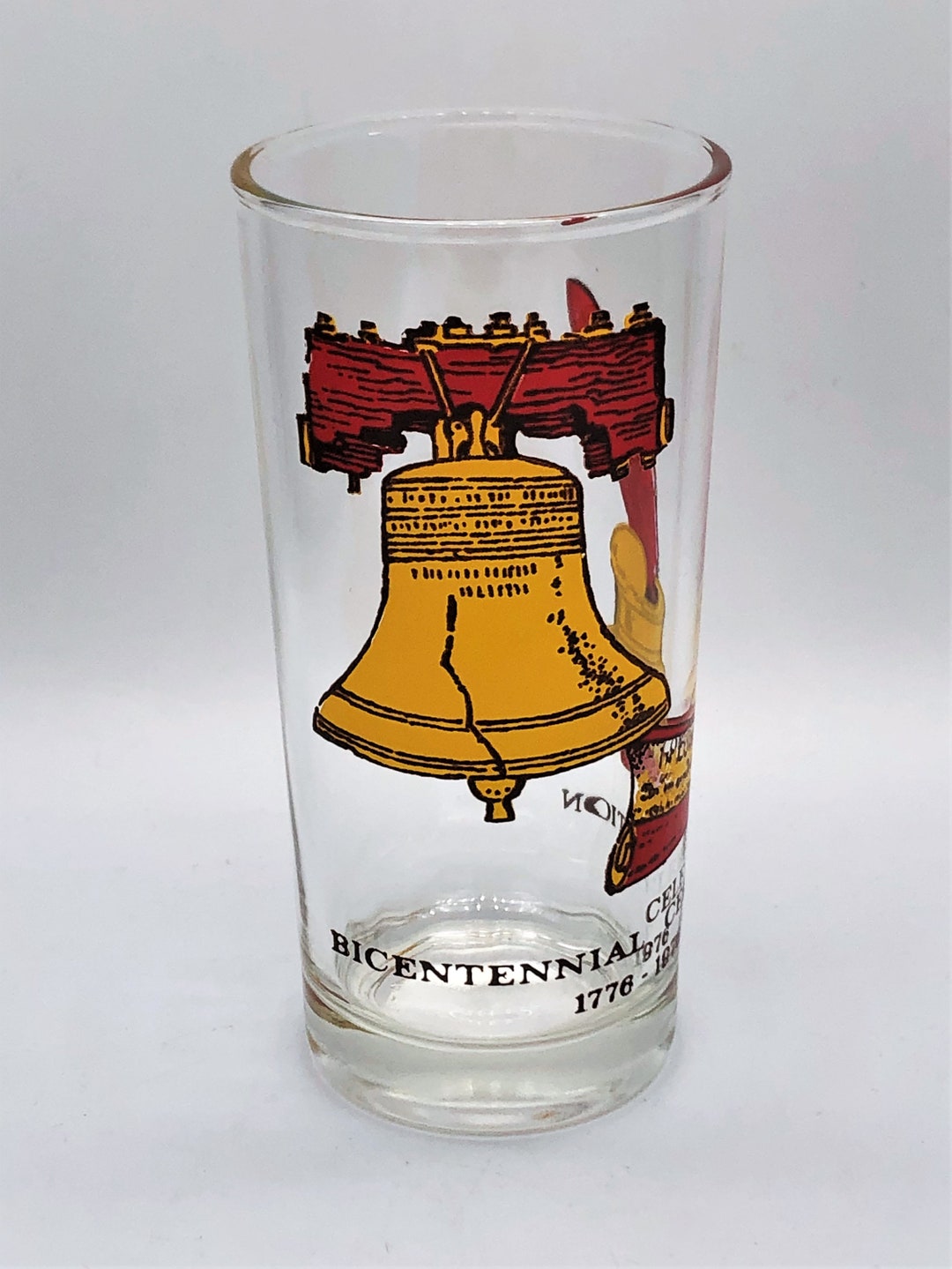 Bicentennial Souvenir Tumbler Glass 1776 - 1976 Patriotic Glass ...