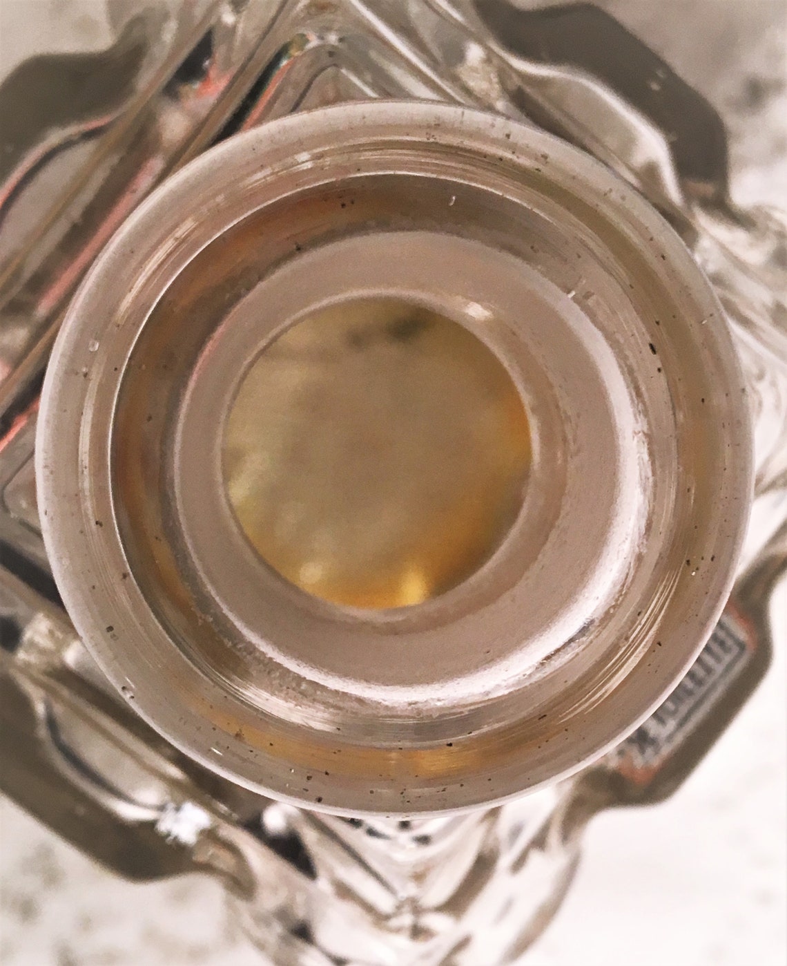 Vintage Crystal Glass Perfume Cube Shaped Bottle Apple Blossom - Etsy