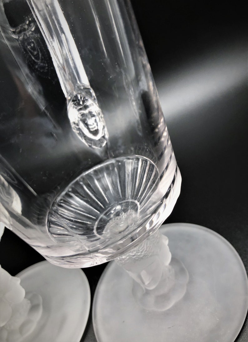 Antique George Duncan & Sons Three Faced Glass Creamer Frosted - Etsy