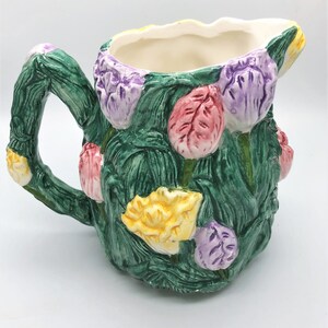 Vintage Nantucket Ceramic Relief Pitcher With Hand Painted - Etsy