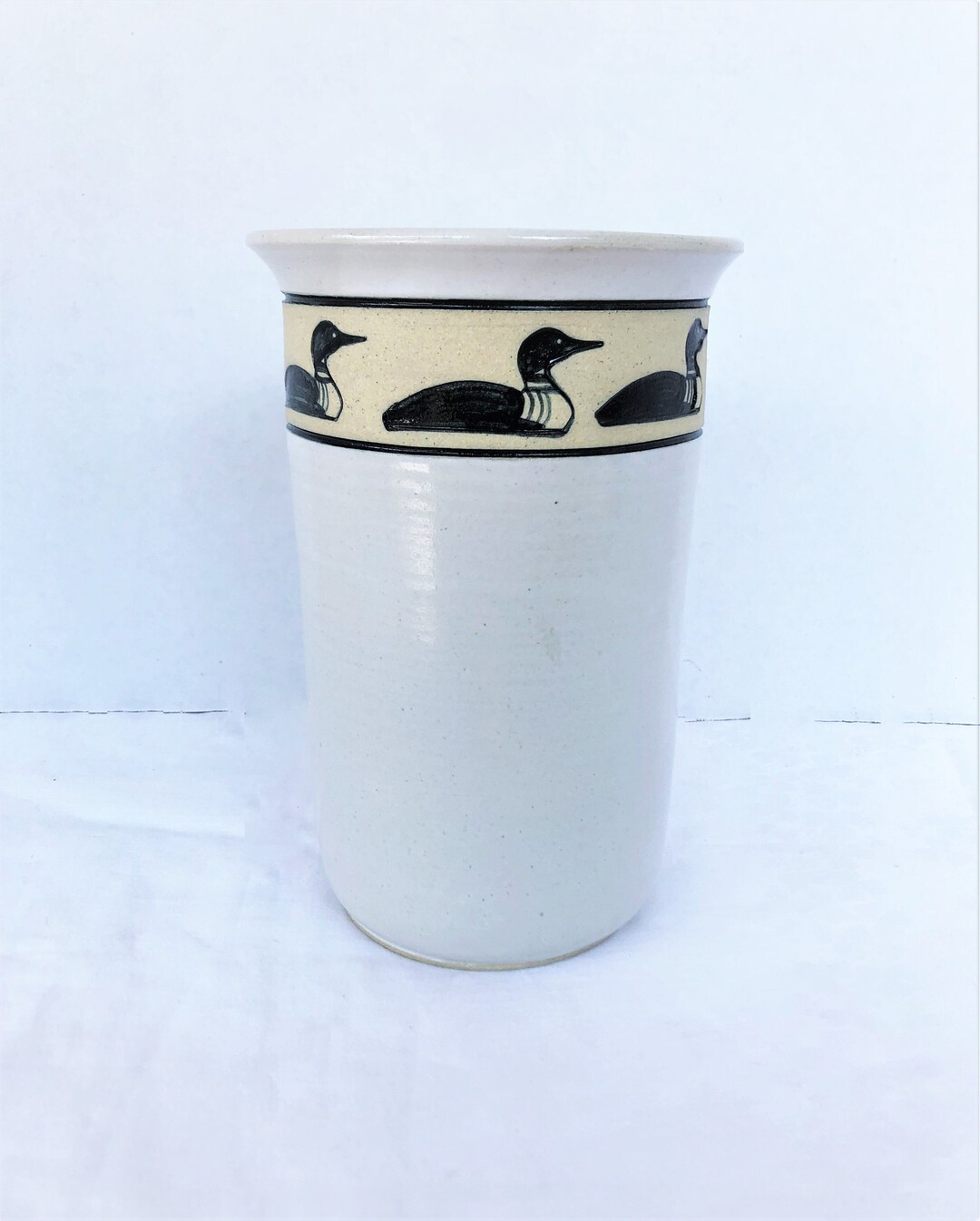 Leishman Pottery Canadian Wildlife Collection Loon Décor Pottery Wine ...
