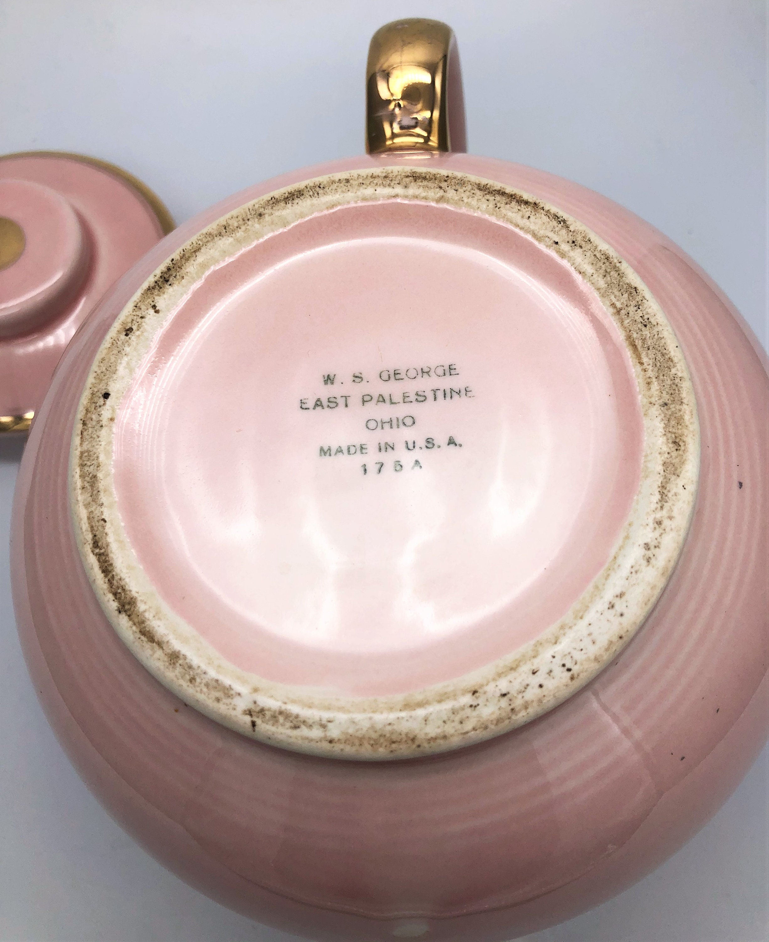 W.S. George East Palestine Ohio Made in USA 176A Pink with | Etsy