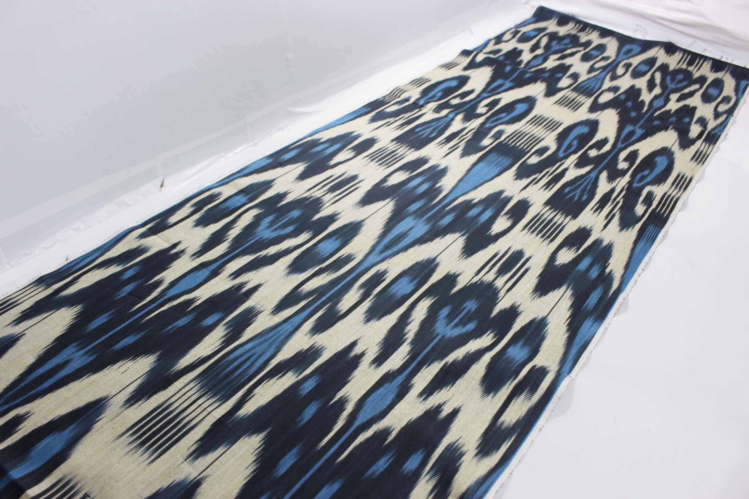 Hand Woven Fabric Ikat Fabric By The Yard XB68S Ikat Upholstery Fabric ...