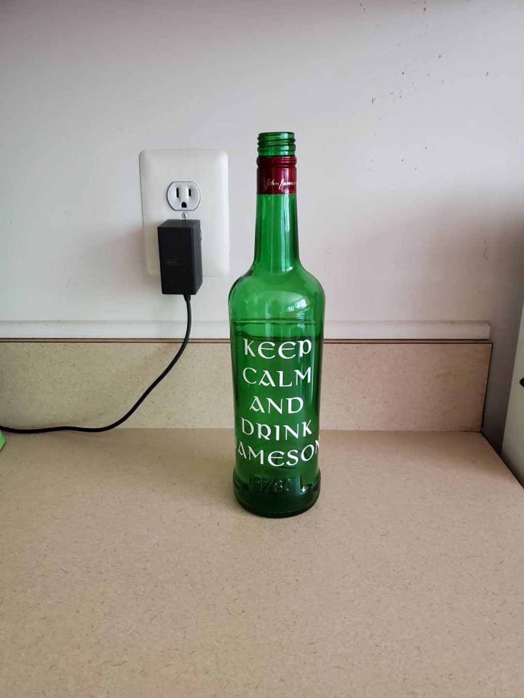 Keep Calm and Drink Jameson Decorative Bottle - Etsy UK