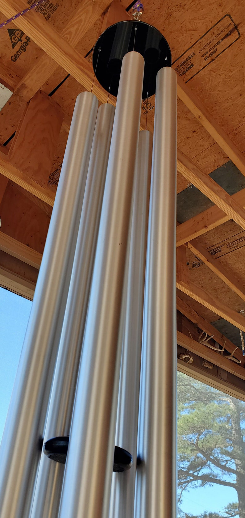 NEW Size Wind Chime With 2-inch Diameter Pipes and an Overall Height of ...