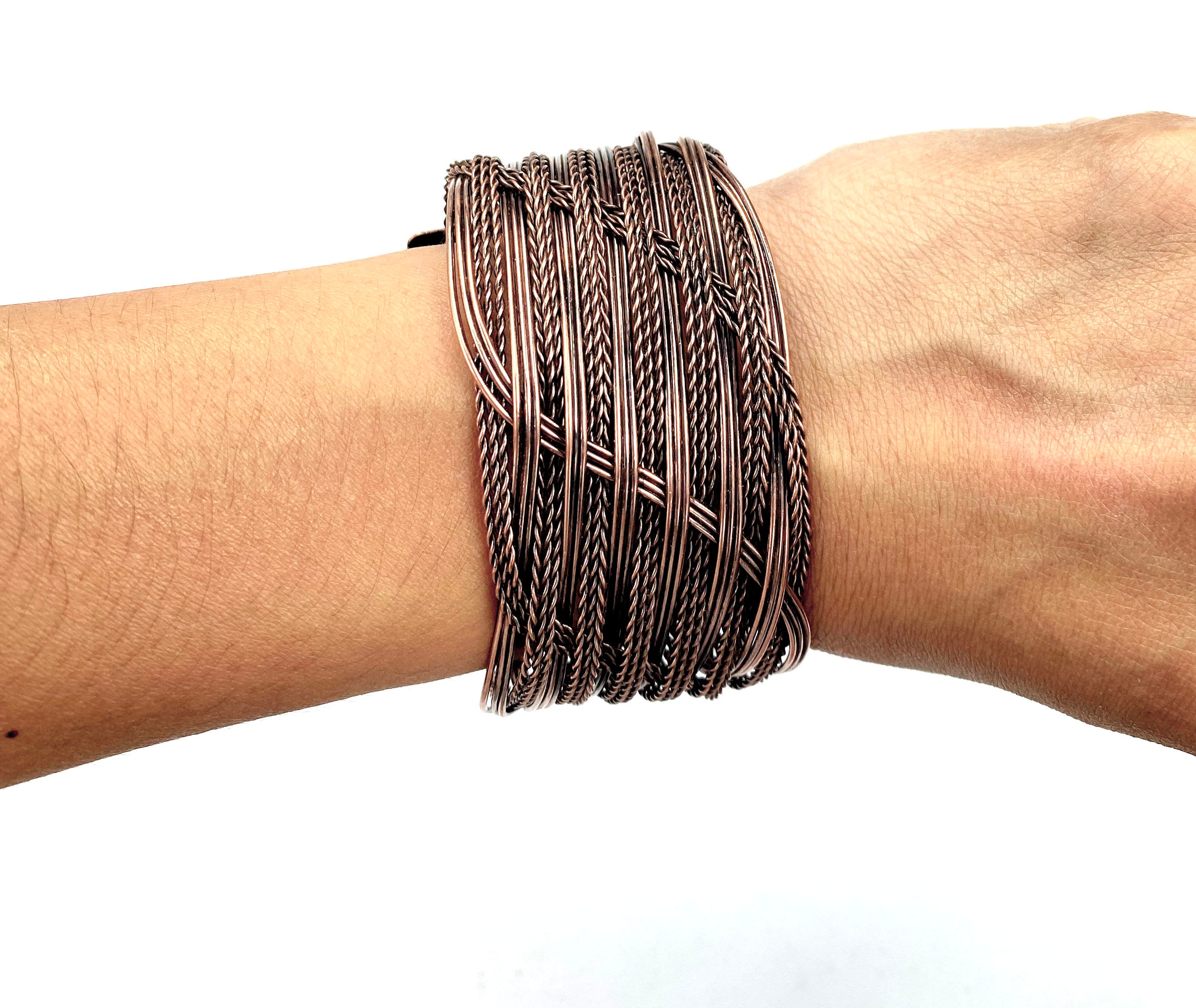 Vintage Antique Golden Textured Woven Braid Arm Band Wide | Etsy