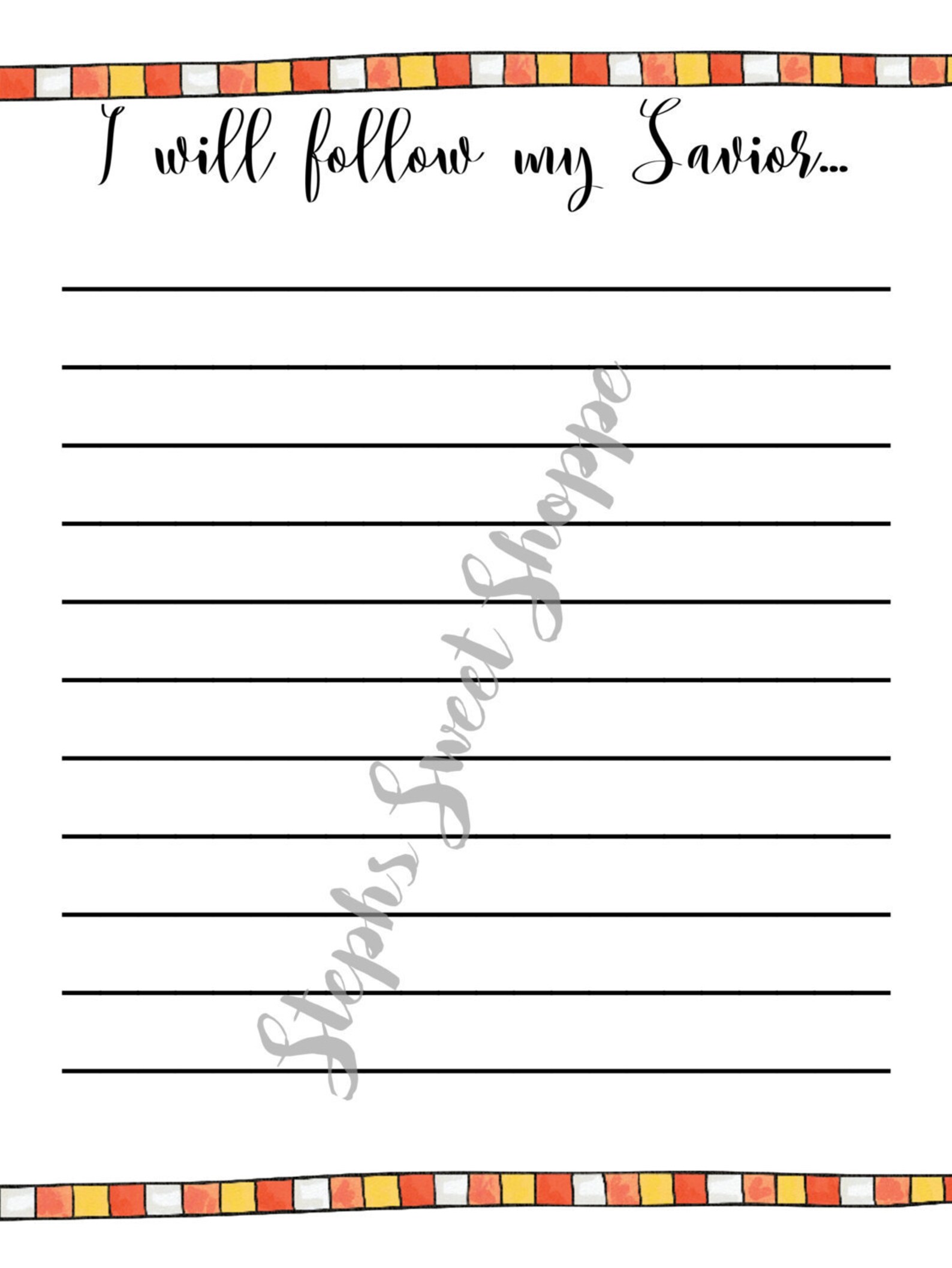 LDS Baptism Testimony Cards, LDS Primary, LDS Gifts for Primary ...