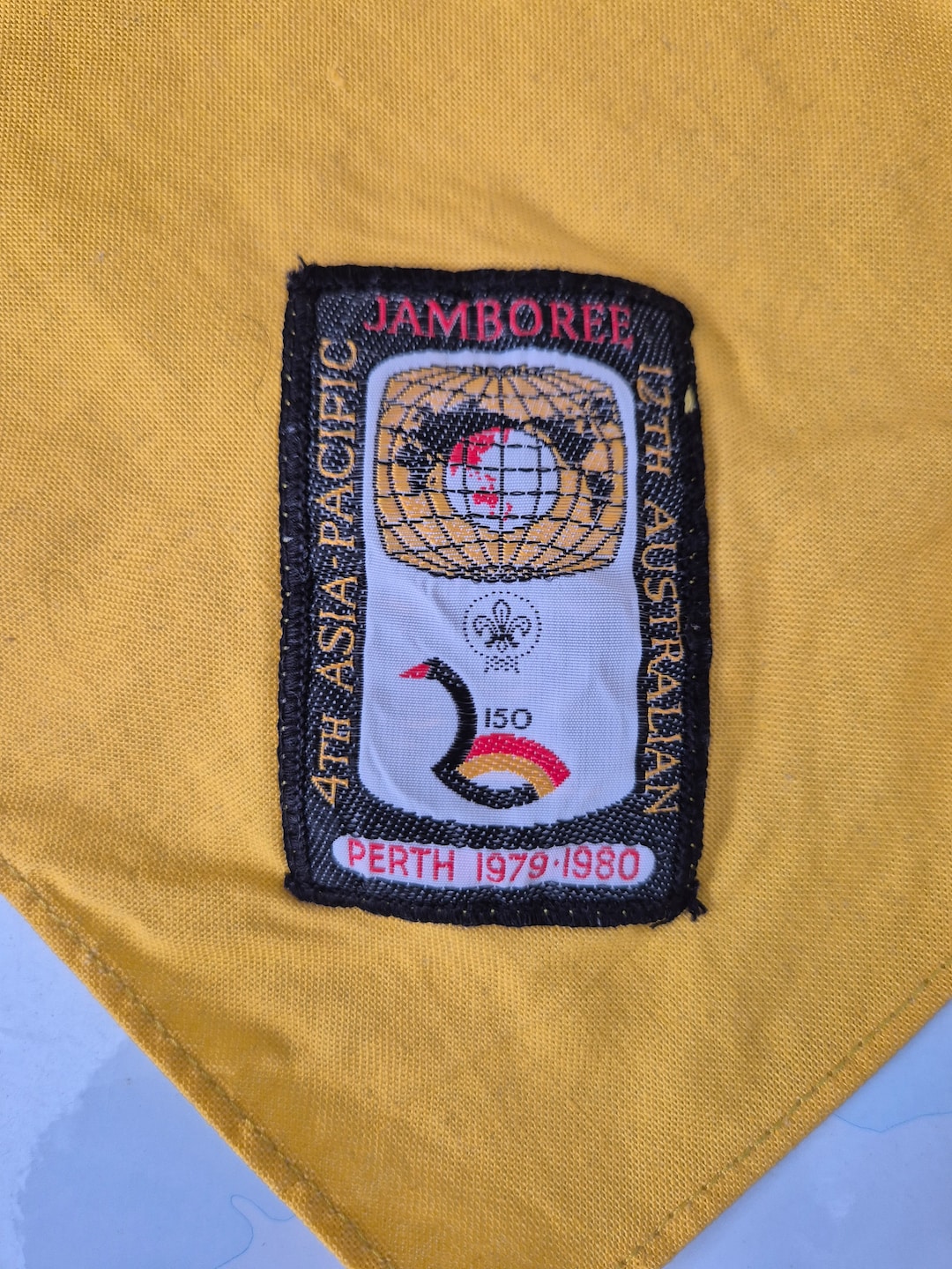 1970s 1980s Boy Scouts Jamboree Vintage Perth Triangle NECK Scarf Mens ...