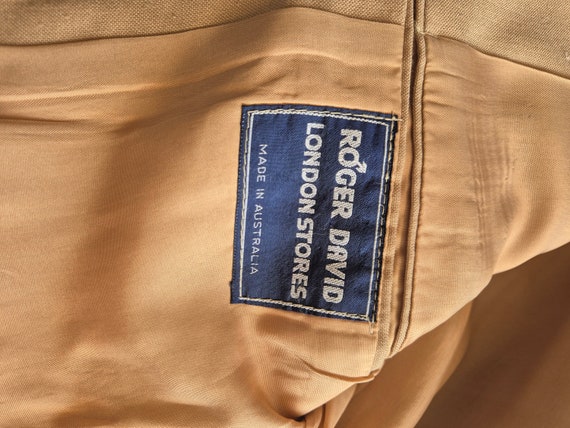 Vintage Roger David Beige Safari Jacket Blazer, Mediu… - Gem