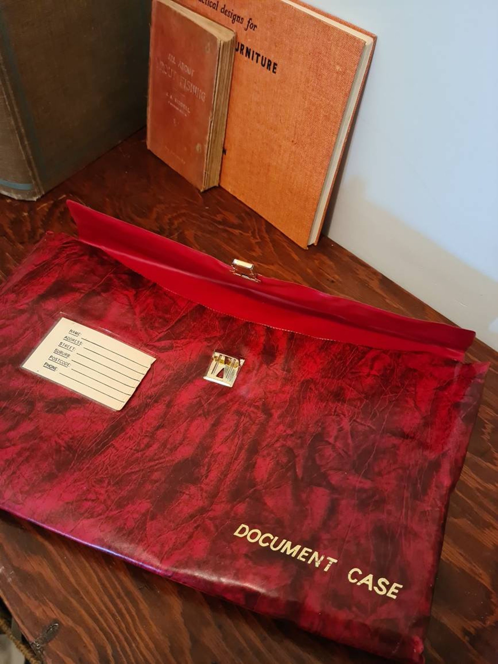 70s Document Case Vintage Document Folder Vintage Office - Etsy