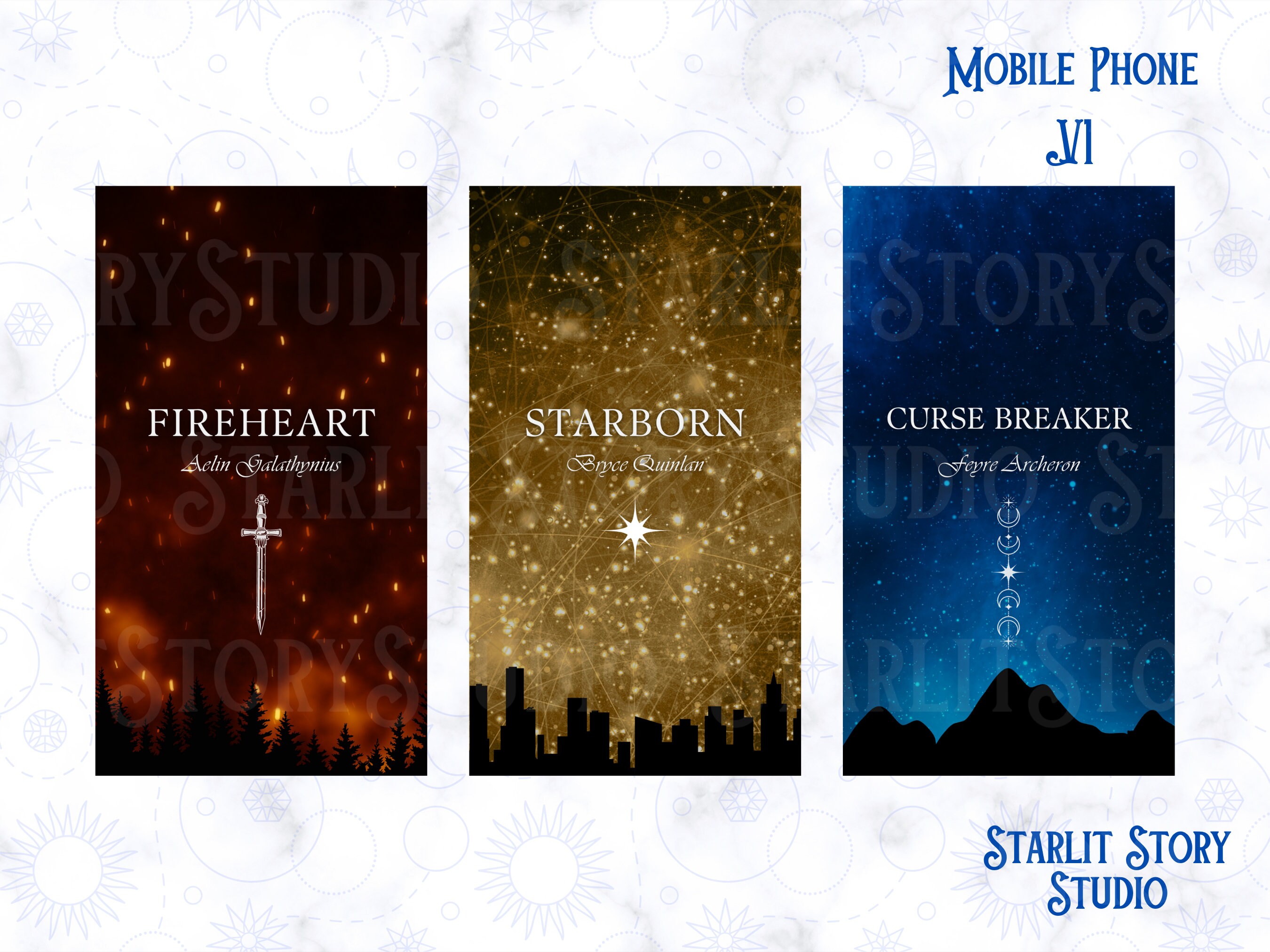 SJM Main Character Wallpaper Bundle: ACOTAR, TOG, Crescent City ...