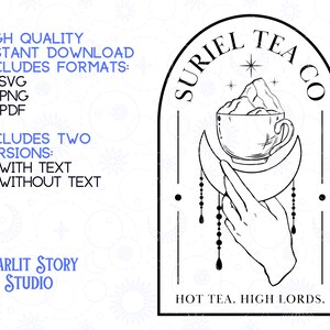 Suriel Tea Co. SVG, ACOTAR, Sarah J. Mass, PNG, A Court of Thorns and ...