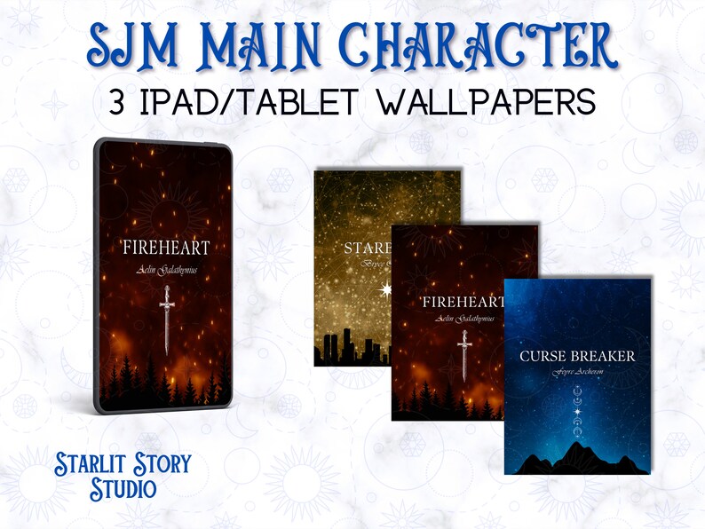 SJM Main Character Wallpaper Bundle: ACOTAR, TOG, Crescent City ...