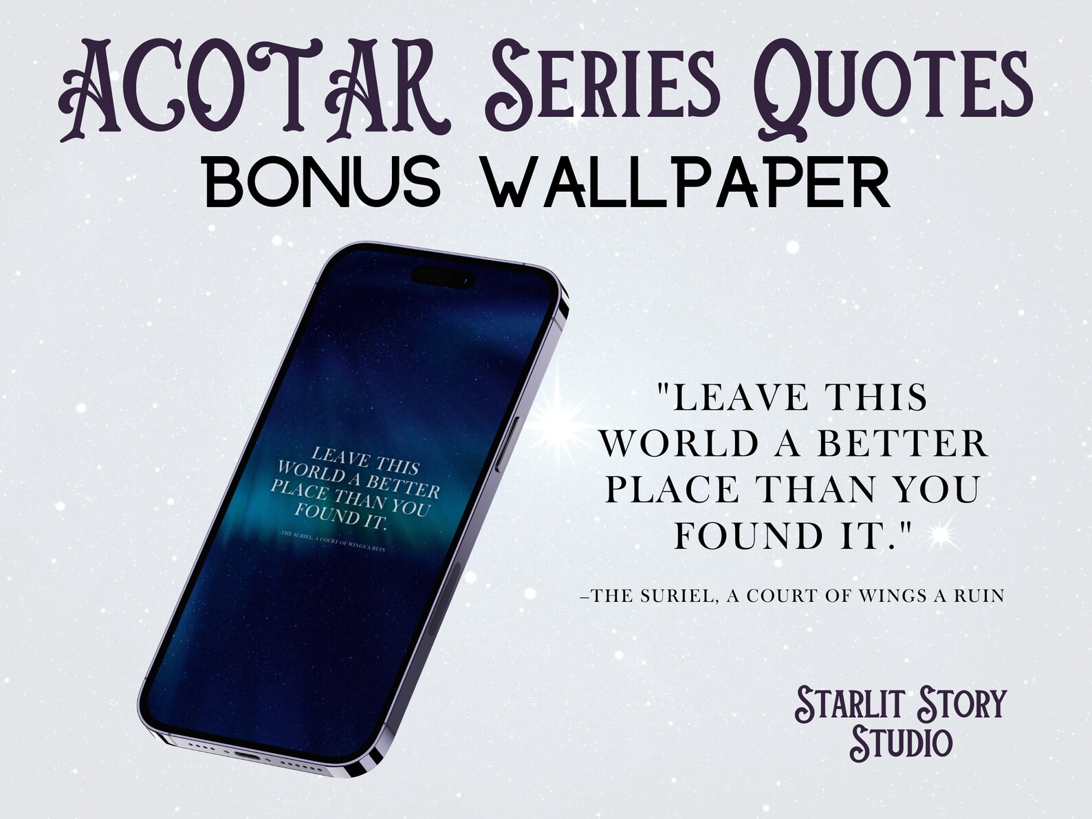 ACOTAR Series Quotes Phone Wallpapers (digital Download) - Etsy