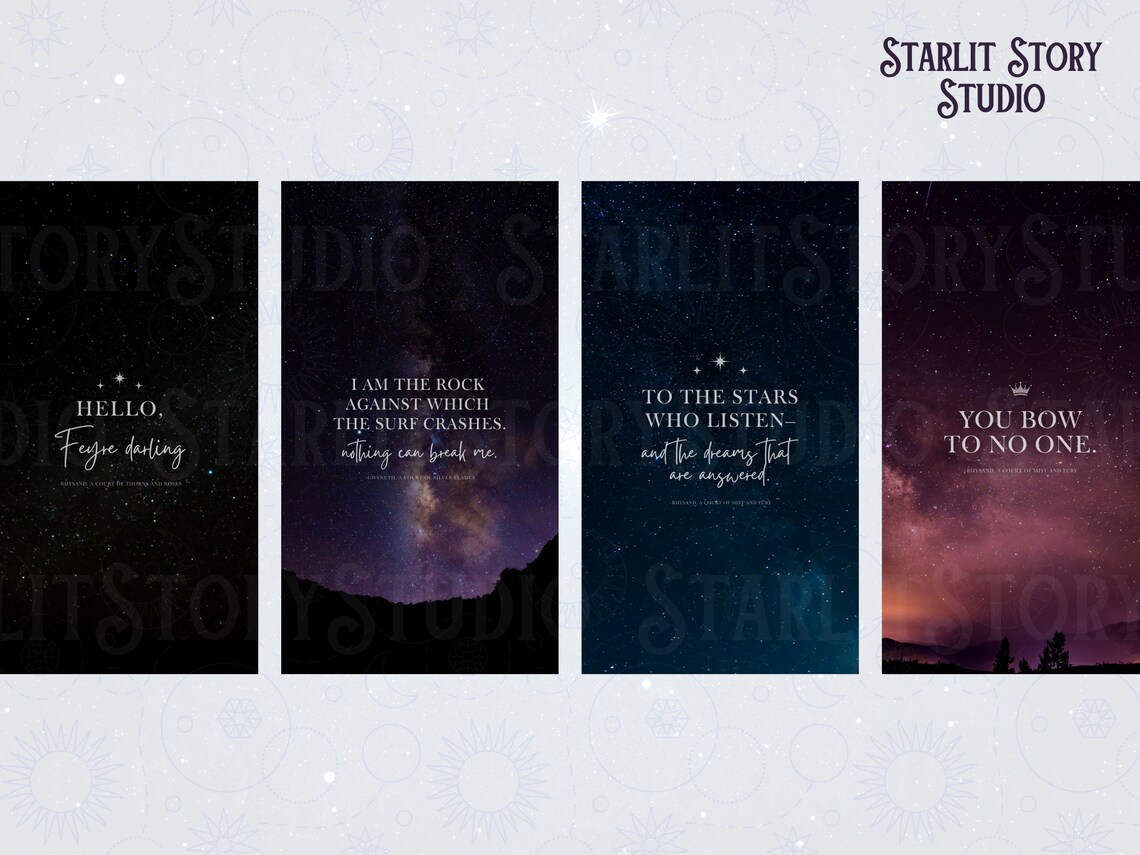 ACOTAR Series Quotes Phone Wallpapers (digital Download) - Etsy