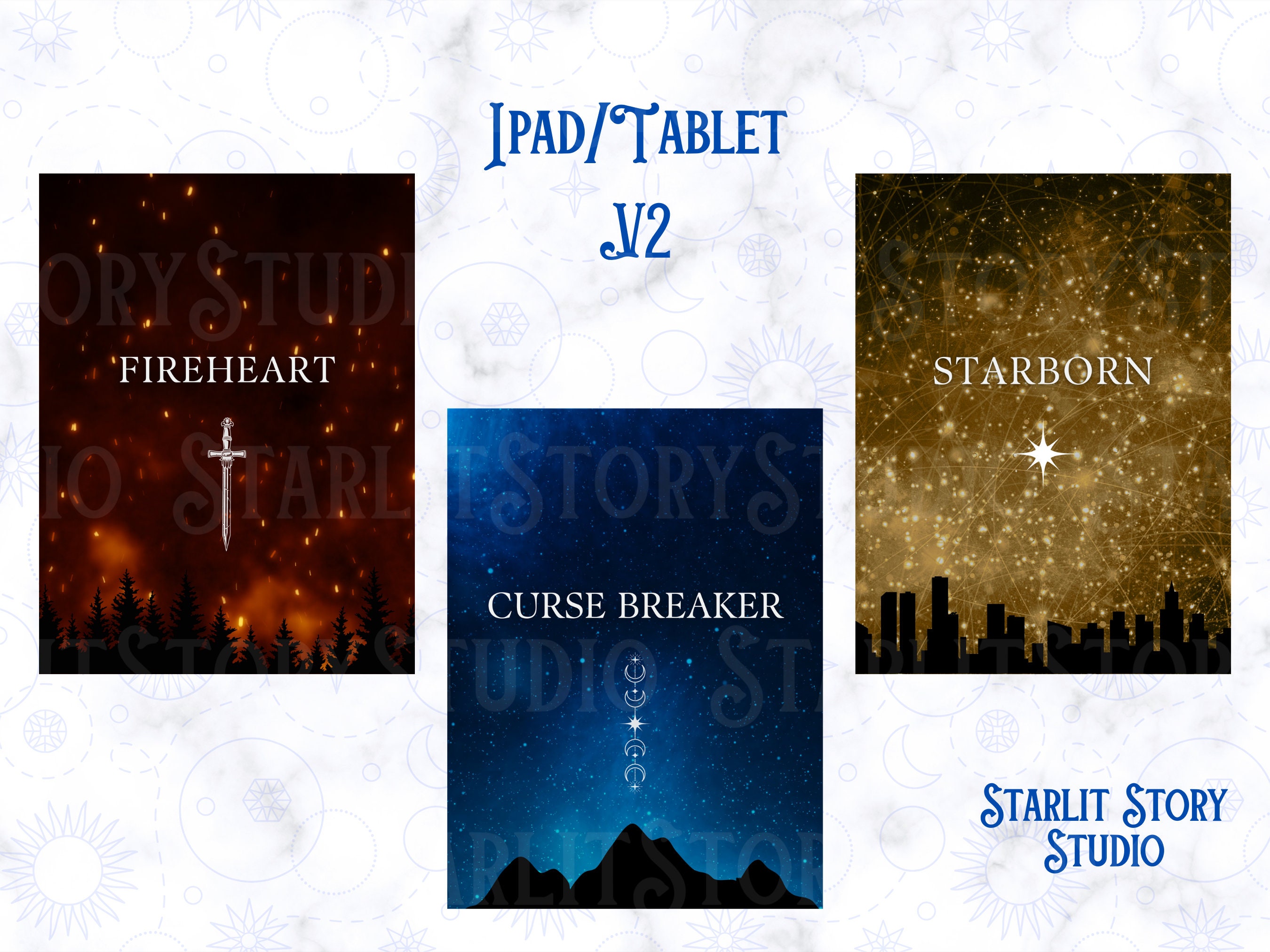 SJM Main Character Wallpaper Bundle: ACOTAR, TOG, Crescent City ...