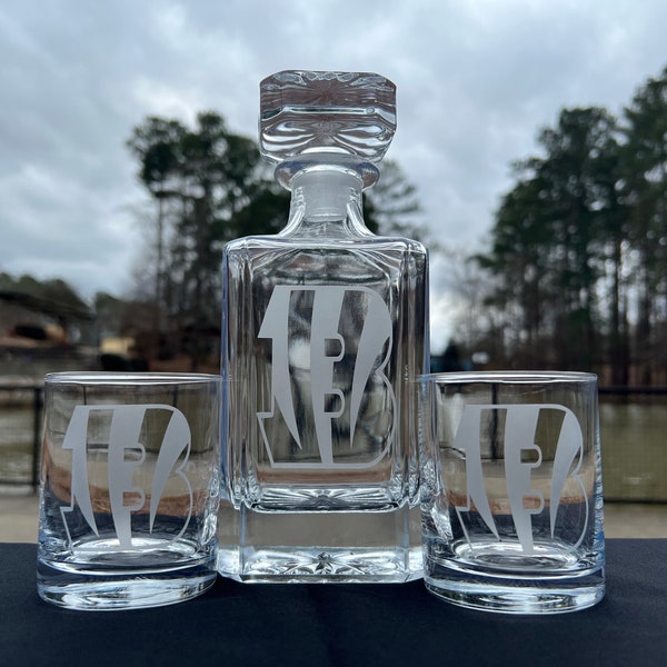 Bengals Decanter Set - Etsy