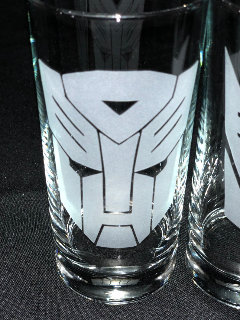 Transformers 2pc Cooler Glass Set - Etsy