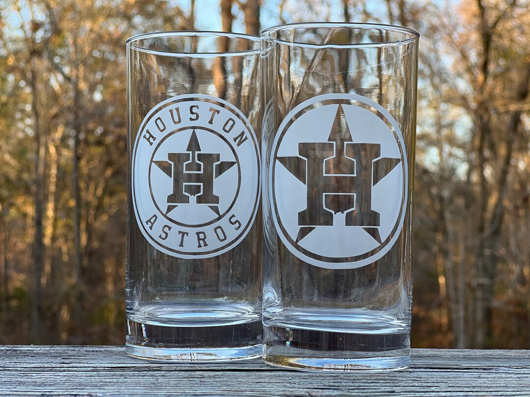 Astros 2pc Cooler Glass Set - Etsy
