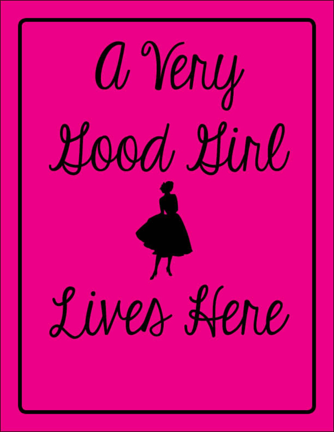 Digital Print- A Very Good Girl - Etsy