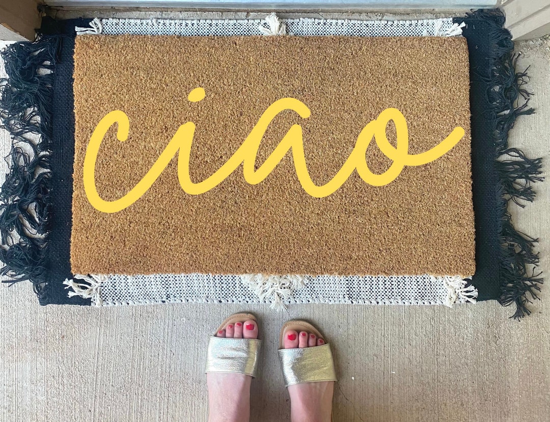 Welcome Ciao Doormat, Ciao Rug, Ciao Doormat, Hello Doormat Doormat Mat ...