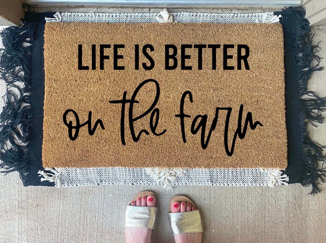 Farm Doormat, Farm Sweet Farm, Ranch Doormat, Western, Doormat Doormat ...