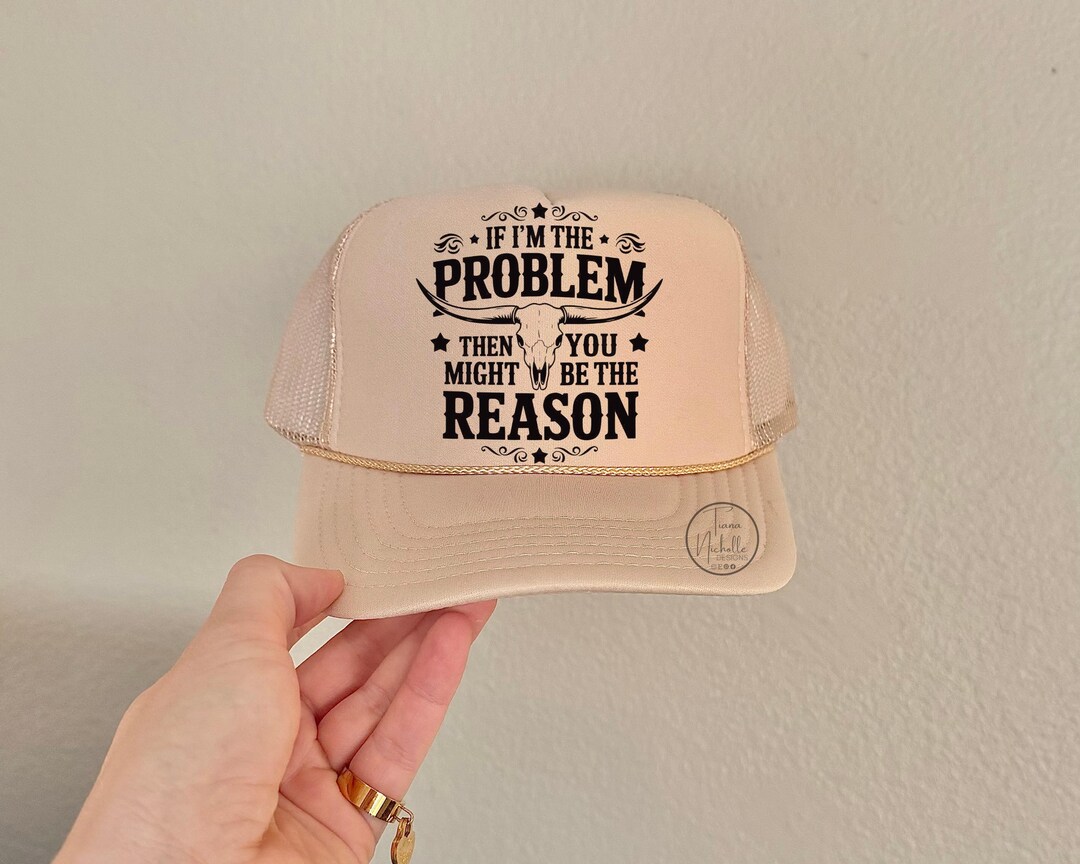 Morgan Wallen Problem Hat, Snapback Trucker Hat, Gag Gif Hat Party ...