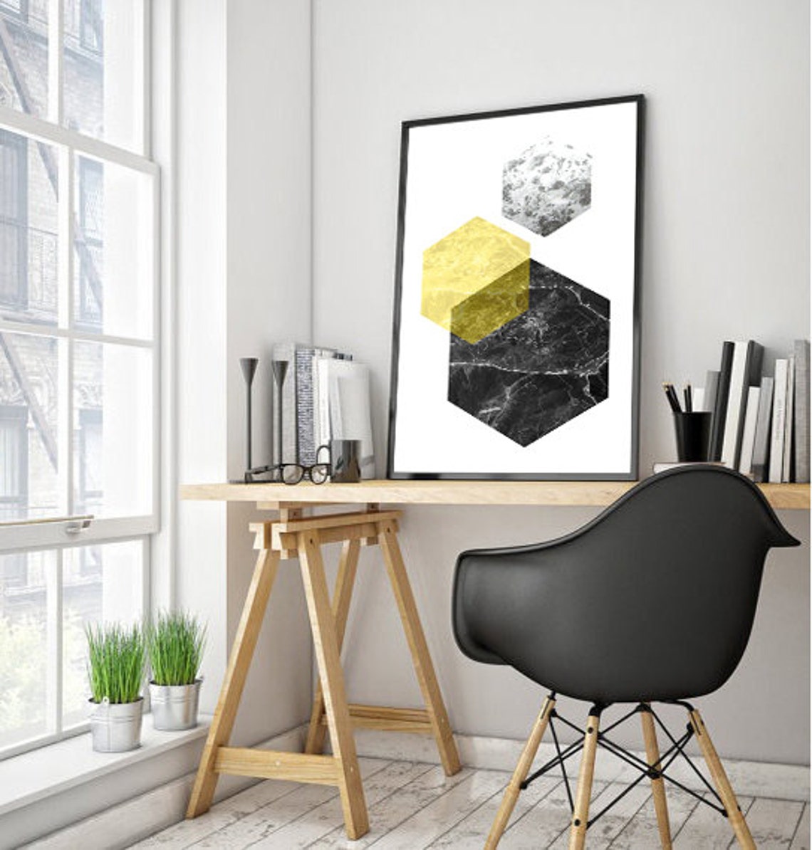 Printable Mid-century Poster Scandinavian Print Mid Century | Etsy