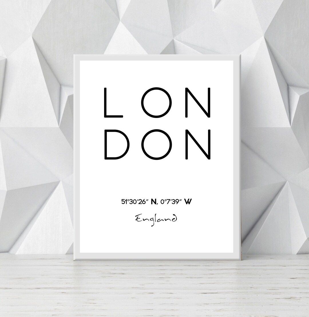 Printable London Poster, London Print, City Print, London City ...